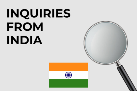 Inquiries from India